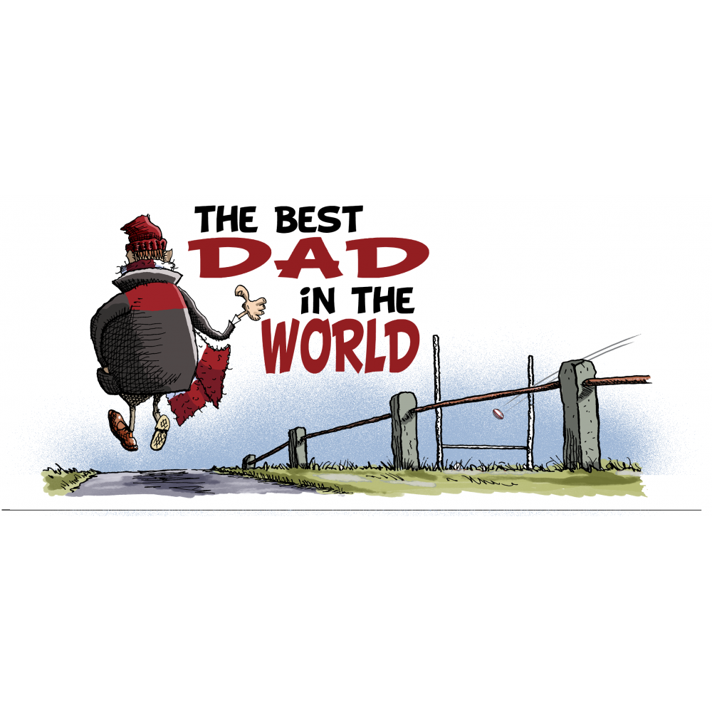 Best Dad Red & White